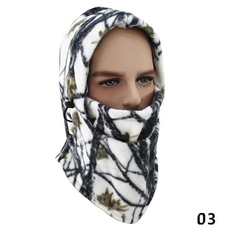 Камуфляжная Флисовая Балаклава шапка с капюшоном для лыжного велосипеда Ветрозащитная маска