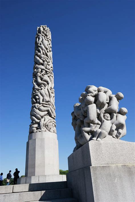 Monolith Erotic Sculpture By Gustav Vigeland In Vigeland Park Oslo Norway Photograph By