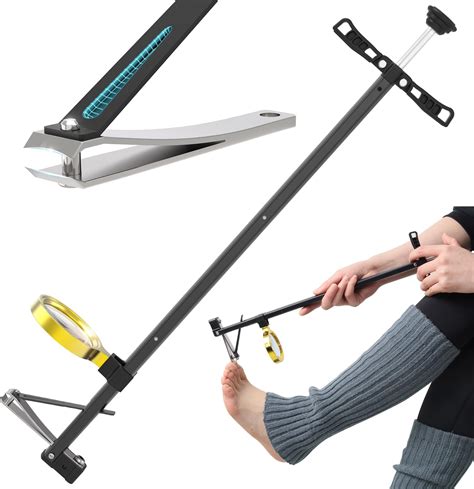 Depsunny Long Handle Toenail Clippers With Magnifier Wide