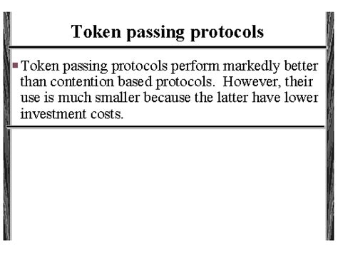 Token Passing Protocols