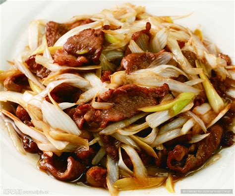 葱爆羊肉摄影图传统美食餐饮美食摄影图库昵图网