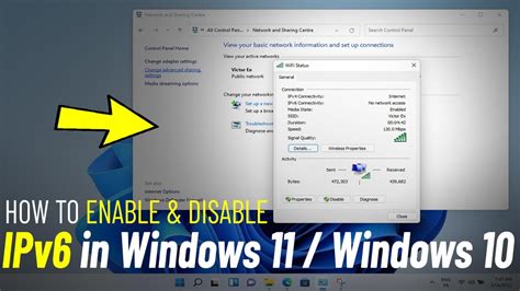 Enable And Disable Ipv6 In Windows 11 How To Disable And Enable Ipv6 In Windows 10 Youtube