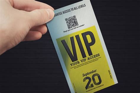 Elegant Event Vip Pass Card Vip Pass Event Ticket Template Vip