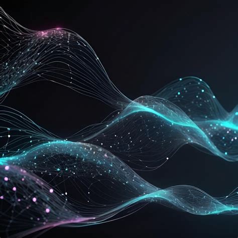 Cyber Data Flow Blockchain Ai Networks Digital Wavescyber Data Flow Blockchain Ai Networks