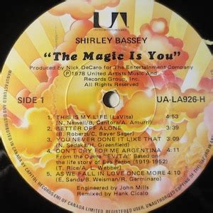 Shirley Bassey The Magic Is You Shirley Bassey Album Vintage Vinyl Shirley Bassey Lp Jazz