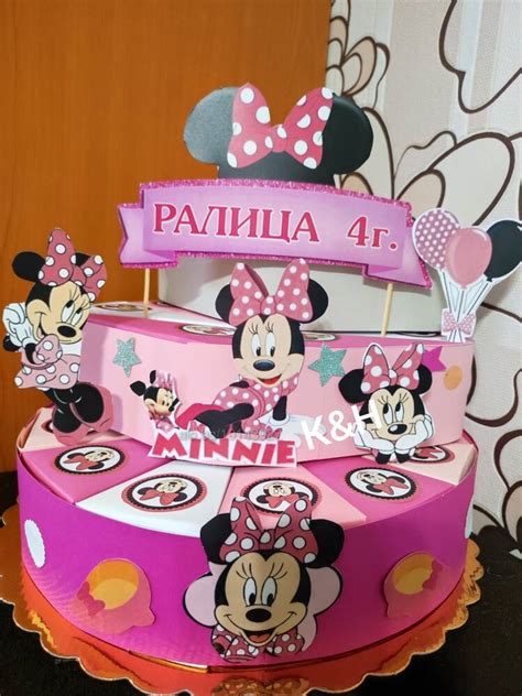 Картонена торта Мини маус Друго ръчна изработка Ръчно изработени Изработвам торти от х