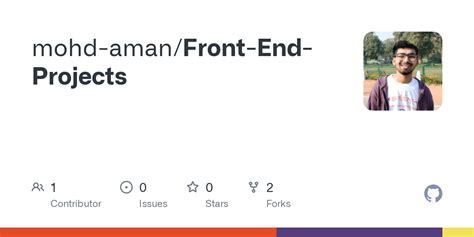 Github Mohd Amanfront End Projects