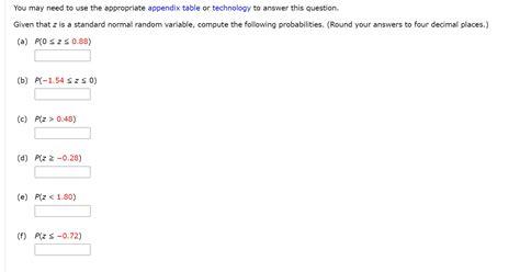solved you may need to use the appropriate appendix table or