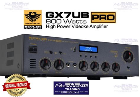 Kevler Gx7ub Pro Original 800w Karaoke Amplifier With Usb And Bluetooth Updated 2025 Model