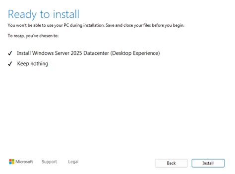 Install Windows Server 2025 Full Guide