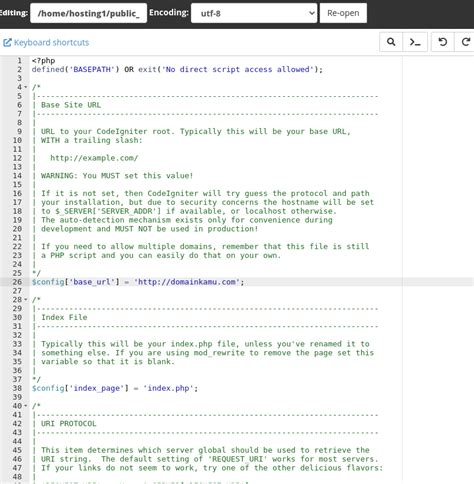 Panduan Upload Codeigniter Ke Hosting Panduan Knowledgebase Hostingan