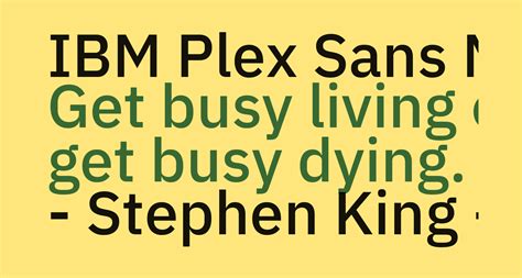 IBM Plex Sans Medium Free Font What Font Is