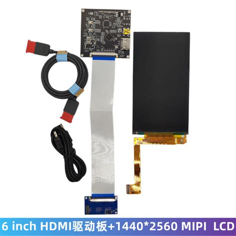 6 Inch LCD TFT Display 1440x2560 Resolution 50 Pins MIPI Interface With HDMI Board