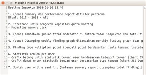 mencatat bug dan small improvement dengan bitbucket issue nafies luthfi