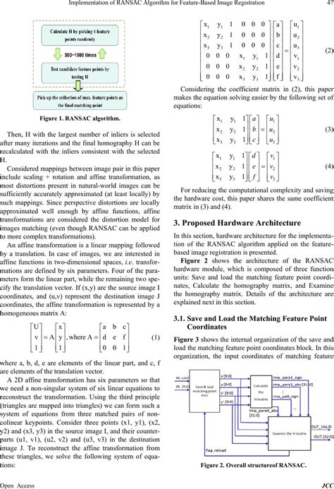 Implementation Of Ransac Algorithm For Feature Based Image Registration