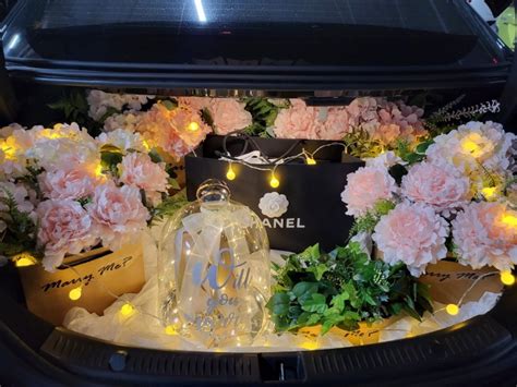 빈티즈실크플라워 트렁크 프로포즈 벤츠e220d 자동차트렁크프로포즈이벤트 수원 영통 용인 기흥 삼성전자 프로포즈 꽃집