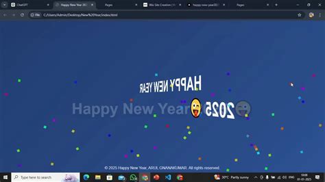 webdevelopment happynewyear html css javascript creativedesign arul gnanakumar r