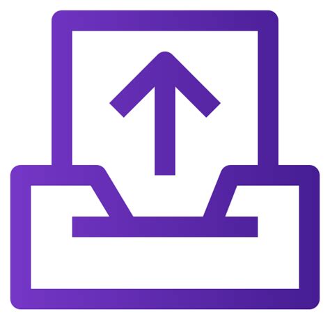 Outbox Generic Gradient Outline Icon