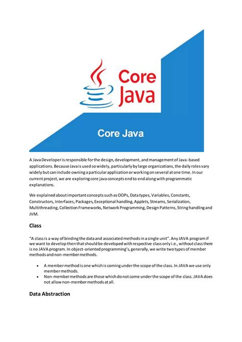 Core Java Learning Path For Beginners Pdf