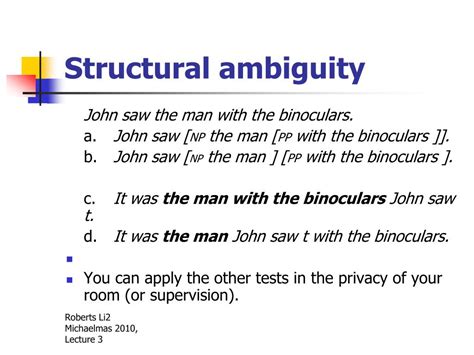 Ppt Lecture Three Phrase Structure Rules Powerpoint Presentation