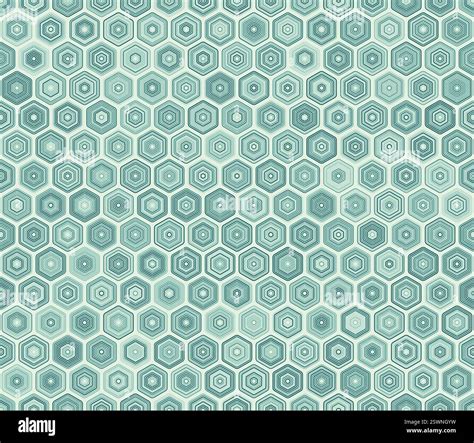 Seamless Hexagon Pattern Rounded Stacked Hexagons Mosaic Pattern Hexagon Cells Multiple Tones