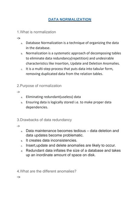 Solution Data Analysis And Normalization Type Dbms Visualization With