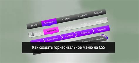 Как самому сделать горизонтальное меню на Css