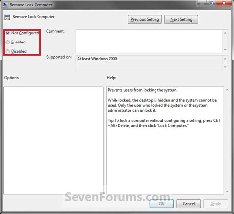 CTRL ALT DEL Screen Add Or Remove Lock Computer Tutorials