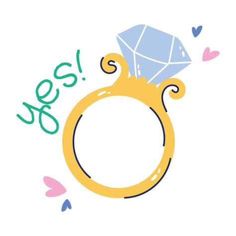 Trendy Proposal Ring 45721763 Vector Art At Vecteezy