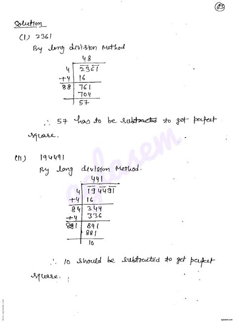RD Sharma Solutions For Class 8 Squares And Square Roots Exercise 3 5 PDF RD Sharma Class 8
