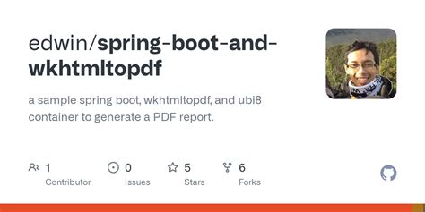 Github Edwinspring Boot And Wkhtmltopdf A Sample Spring Boot
