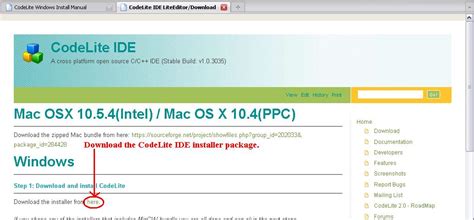 codelite® windows® install manual
