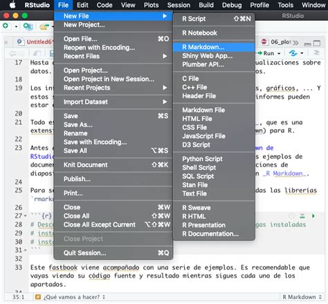 R para visualización de datos Rmarkdown