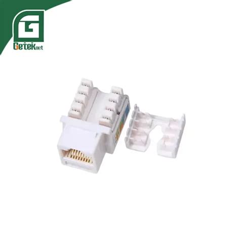 Rj45 Keystone Jack Utp Cat5e Cat6 Cat6a 8p8c Modular Jack 90 Degree Geteknet Network Cabling