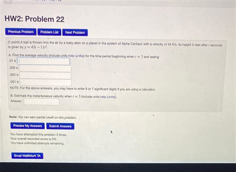 Solved Hw2 Problem 22 Previous Problem Problem List Next