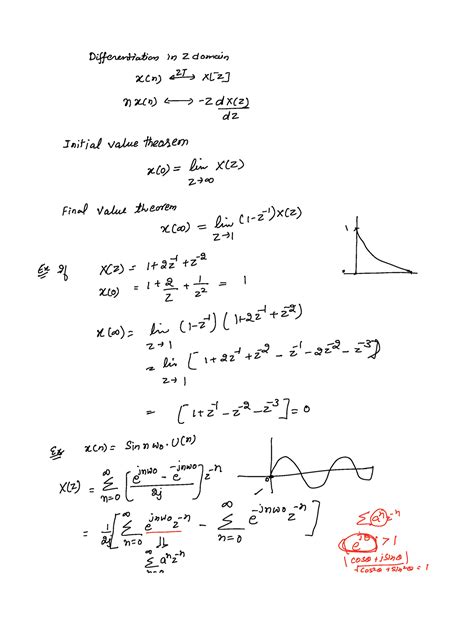 note 17 jan 2023 notes of z transform digital signal processing