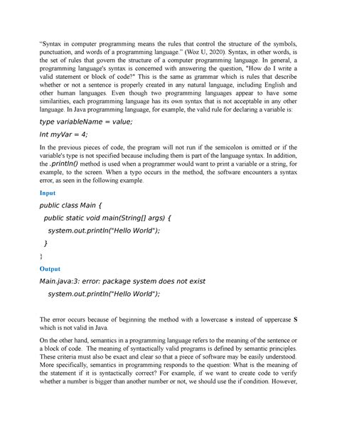 discussion assignment discussion assignment “syntax in computer
