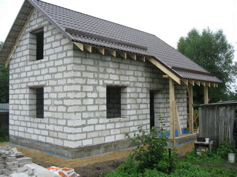 Баня из газобетона: лучшие проекты + пошаговая инструкция возведения ...