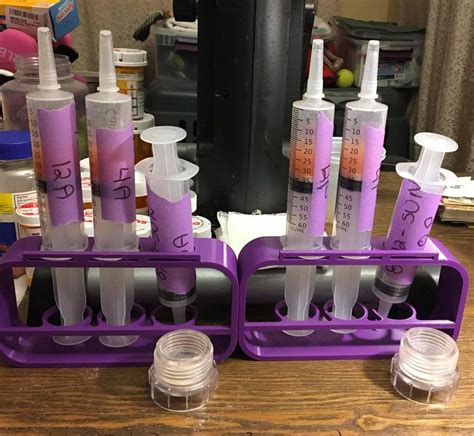 60ml Syringe Holder Rack 3dthursday 3dprinting « Adafruit Industries Makers Hackers