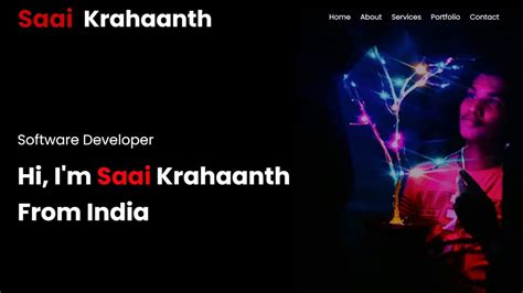 My Personal Responsive Portfolio Live Link Below Porject Building