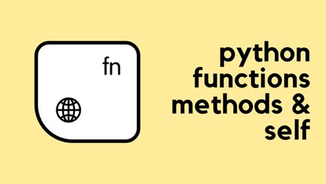 Python Oop Method Vs Function And The Mystery Of ‘self