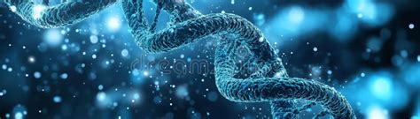 Illuminated Strands Of Life A Deep Dive Into The World Of Dna And Genetics Intricate Stock