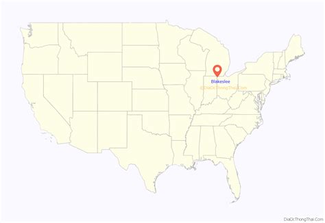 Map Of Blakeslee Village Thong Thai Real