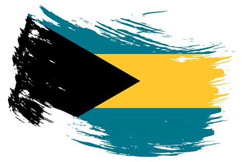 바하마 브러시 스트로크 플래그 벡터 배경입니다 손으로 그린 그런지 스타일 바하마 고립 배너 거친에 대한 스톡 벡터 아트 및 기타 이미지 Istock