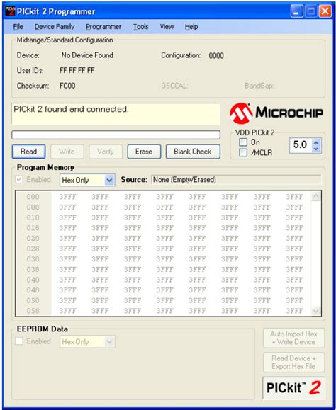PICkit 2 Microcontroller Programmer