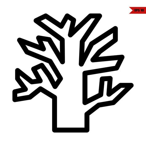 Tree Line Icon Vector Art At Vecteezy