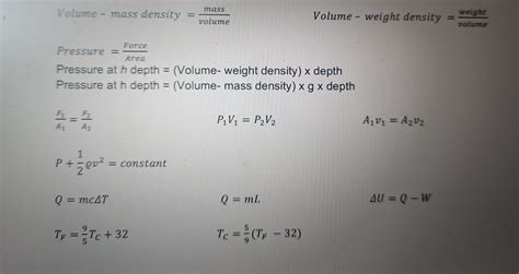 Solved Volume Mass Density Mass Volume Volume Chegg Com