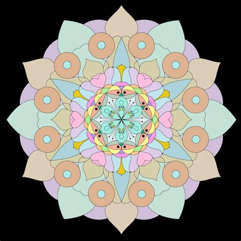 Premium Vector Datura Pattern Retro Pattern Abstract Art Seamless Circular Geometric Pattern