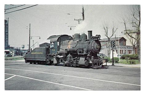 Pennsylvania Railroad Prr Class A5 0 4 0 Locomotive 713 Train Postcard Rr