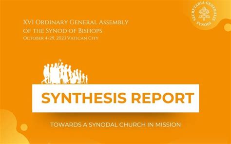 Universal Synods Synthesis Report Published In English Irish Synodal